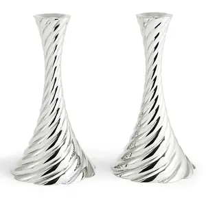 Michael Aram Twist Candleholders, Set Of 2 - Silver