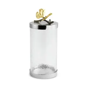 Michael Aram Butterfly Ginkgo Large Kitchen Canister - Silver