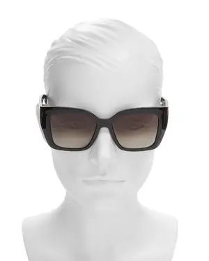 FERRAGAMO 55mm Square Frame Sunglasses