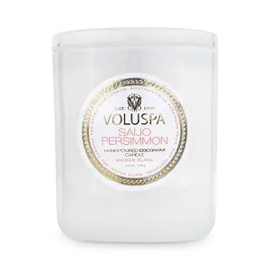 Voluspa Saijo Persimmon Candle - White