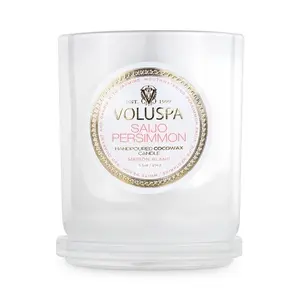Voluspa Saijo Persimmon Candle - White