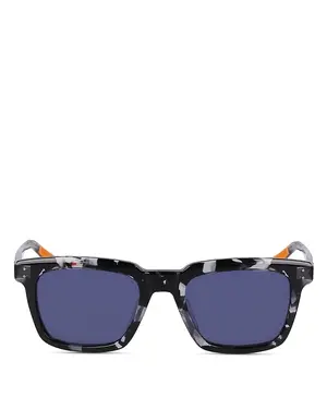 Shinola Monster Square Sunglasses - Black/blue Solid