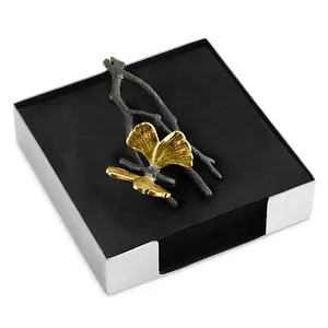 Michael Aram Butterfly Ginkgo Cocktail Napkin Holder - Silver