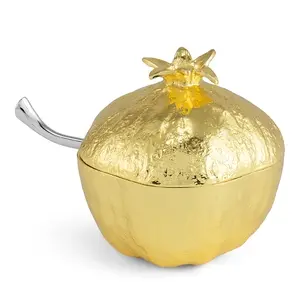 Michael Aram Pomegranate Mini Pot With Spoon - Gold