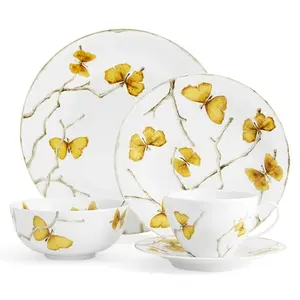 Michael Aram Butterfly Ginkgo Gold 5 Piece Dinnerware Set - No Color