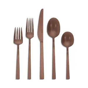 SAMBONET Linea Q Vintage 5 Piece Place Setting - Copper