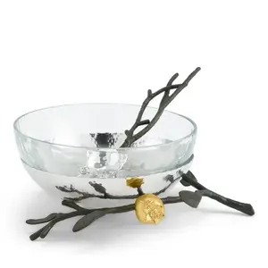 Michael Aram Pomegranate Glass Bowl & Serving Spoon