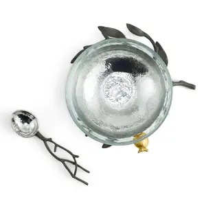Michael Aram Pomegranate Glass Bowl & Serving Spoon