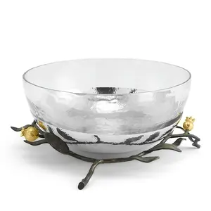Michael Aram Pomegranate Glass Serving Bowl - Silver