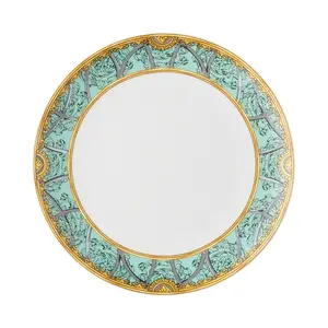 Versace Rosenthal La Scala Del Palazzo Dinner Plate - Verde