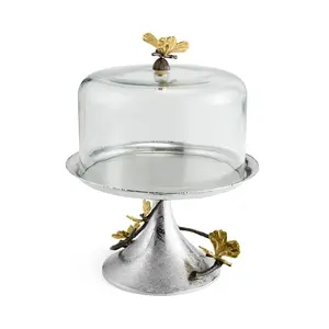 Michael Aram Butterfly Ginkgo Pastry Dish With Dome