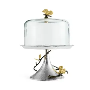 Michael Aram Butterfly Ginkgo Pastry Dish With Dome