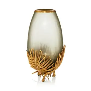 Michael Aram Palm Medium Glass Vase - Gold