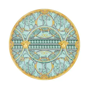 Versace Rosenthal La Scala Del Palazzo Service Plate - Verde