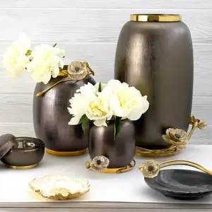 Michael Aram Anemone Medium Vase - Gray
