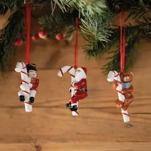 VILLEROY & BOCH Candy Cane Nostalgic Ornaments, Set Of 3