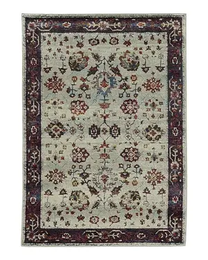 ORIENTAL WEAVERS Andorra 6842d Area Rug, 7'10 X 10'10 - Stone/red