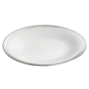 Michael Aram Silversmith Salad Plate - White And Platinum