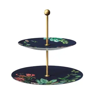 VILLEROY & BOCH Avarua Porcelain Two Tier Server - Multi