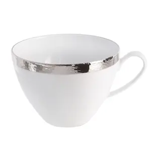 Michael Aram Silversmith Breakfast Cup - White And Platinum