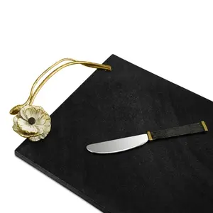 Michael Aram Anemone Large Cheeseboard With Spreader