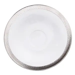 Michael Aram Silversmith Saucer - White And Platinum