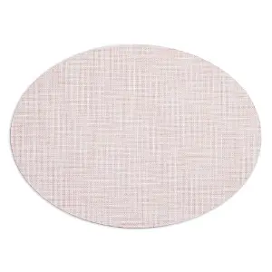 CHILEWICH Mini Basketweave Oval Placemat Blush