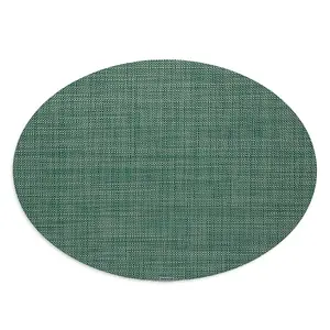 CHILEWICH Mini Basketweave Oval Placemat - Ivy