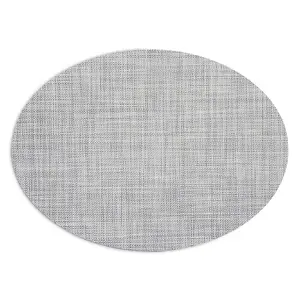 CHILEWICH Mini Basketweave Oval Placemat - Mist