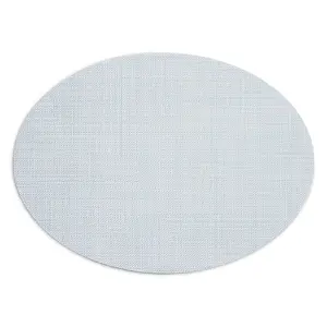 CHILEWICH Mini Basketweave Oval Placemat - Sky