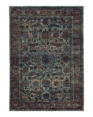 ORIENTAL WEAVERS Andorra 6846b Area Rug, 1'10 X 3'2 - Blue/purple