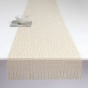 CHILEWICH Lattice Runner 14 X 72 - Gold