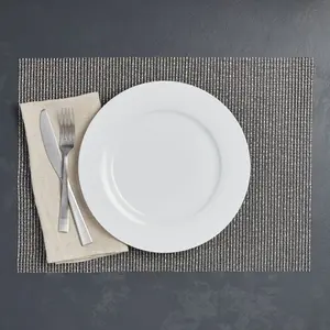 CHILEWICH Lattice Placemat 14 X 19 - Silver