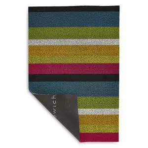 CHILEWICH Bold Stripe Shag Doormat, 18 X 28 - Multi