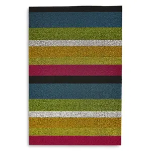 CHILEWICH Bold Stripe Shag Doormat, 18 X 28 - Multi