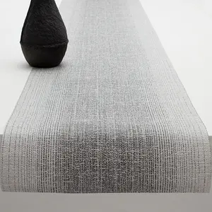 CHILEWICH Ombre Table Runner, 14 X 72 - Silver