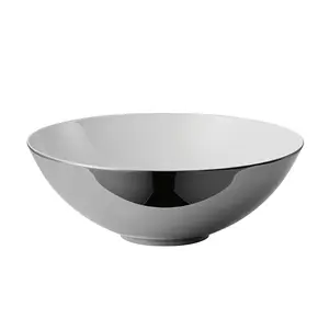 ROSENTHAL Skin Open Vegetable Bowl - Platinum