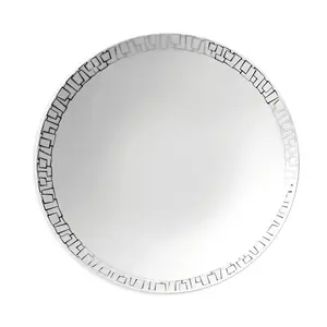 ROSENTHAL Tac 02 Skin Rim Soup Plate - Platinum