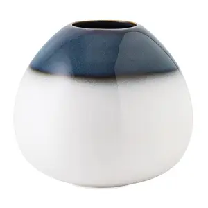 VILLEROY & BOCH Lave Home Drop Vase, Small - Blue/white