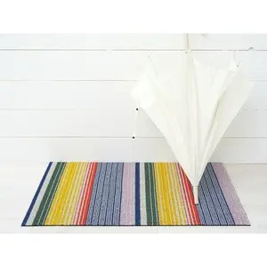 CHILEWICH Pop Stripe Shag Utility Rug, 24 X 36