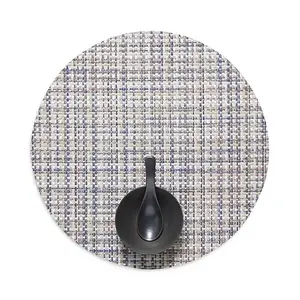 CHILEWICH Basketweave Round Placemat Bon Bon