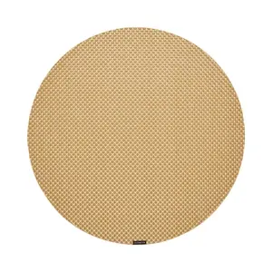 CHILEWICH Basketweave Round Placemat - Gilded