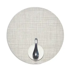 CHILEWICH Basketweave Round Placemat - Natural