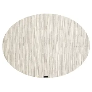 CHILEWICH Bamboo Oval Placemat - Chalk