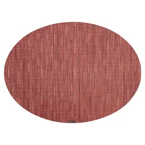 CHILEWICH Bamboo Oval Placemat - Cranberry