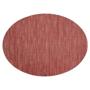 CHILEWICH Bamboo Oval Placemat - Cranberry