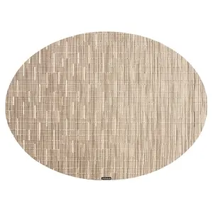 CHILEWICH Bamboo Oval Placemat Dune