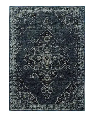 ORIENTAL WEAVERS Andorra 7135 Area Rug, 3'3 X 5'2 - Blue/blue