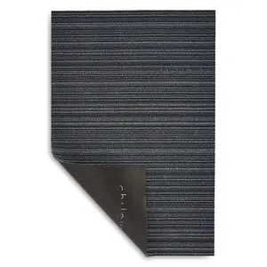 CHILEWICH Skinny Stripe Shag Big Mat, 36 X 60 - Blue