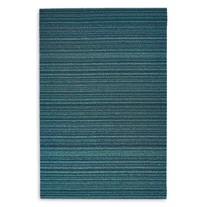 CHILEWICH Skinny Stripe Shag Big Mat, 36 X 60 - Turquoise